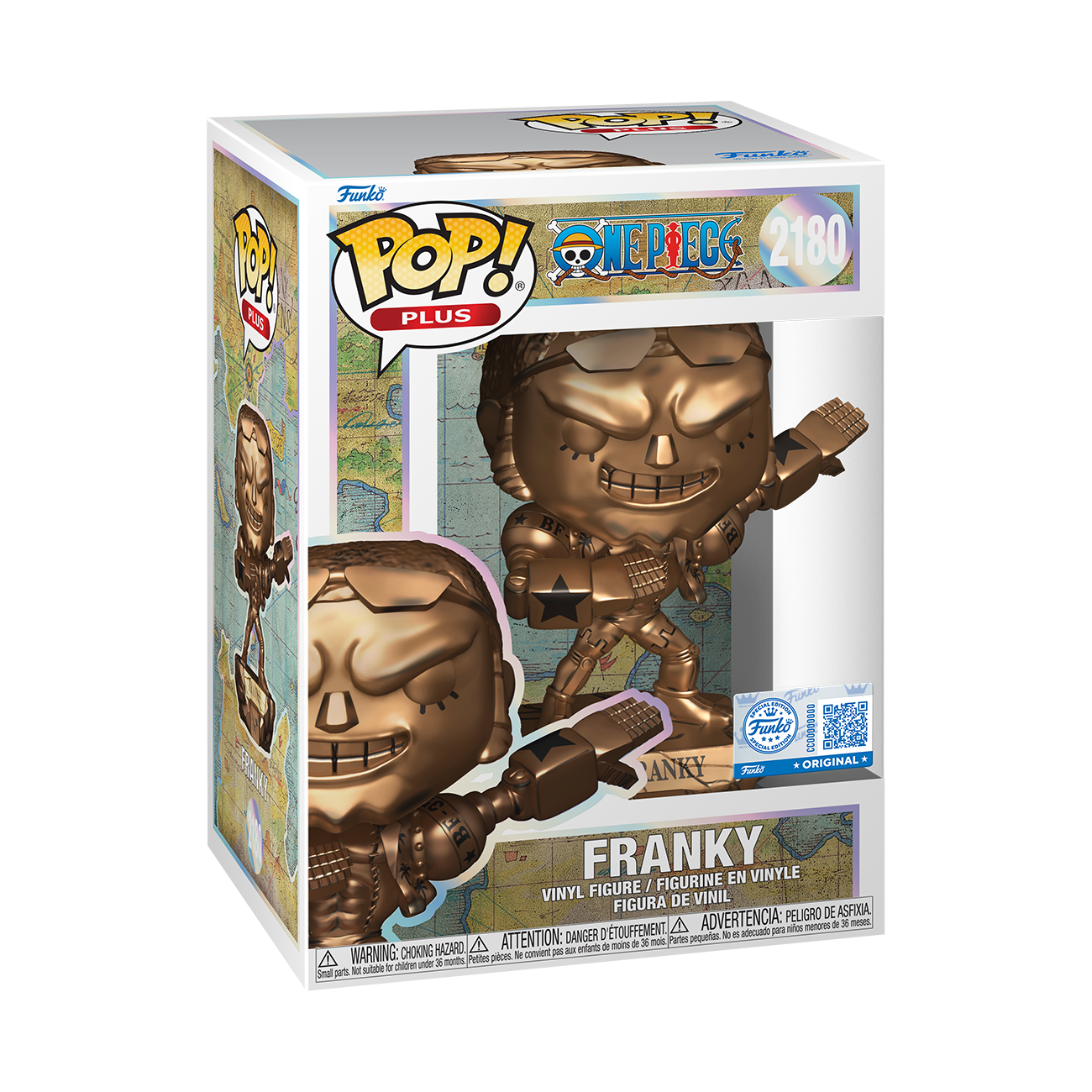 Pop! Plus Franky Statue (Bronze) with Pop! Protector | Funko